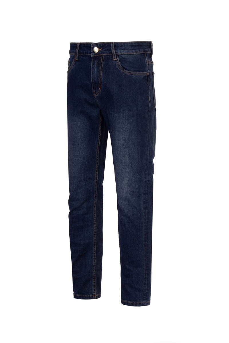 Quần Jean Slimfit Đơn Giản Cosmo 04 Vol 23 Quần Jean Cosmo 04 Vol 23 Xanh Đậm Yamevn